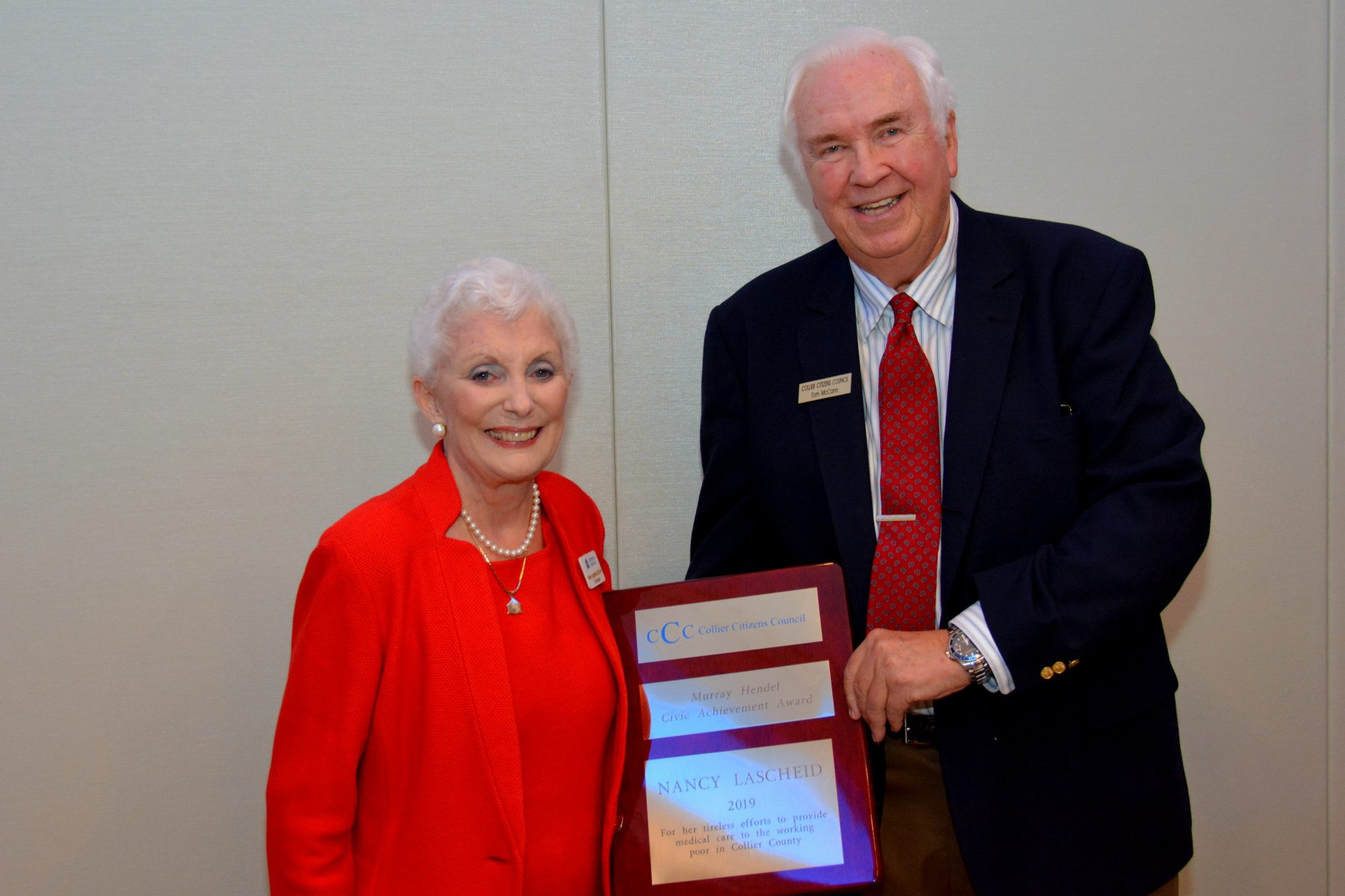 Nancy Lascheid 2019 Murray Hendel Award Winner - Collier Citizens Council